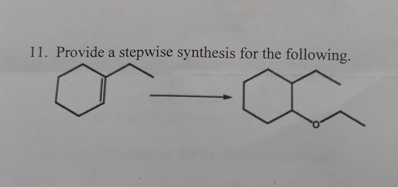 Solved Provide a stepwise synthesis for the following. | Chegg.com