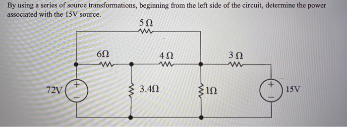 Solved By using a series of source transformations, | Chegg.com