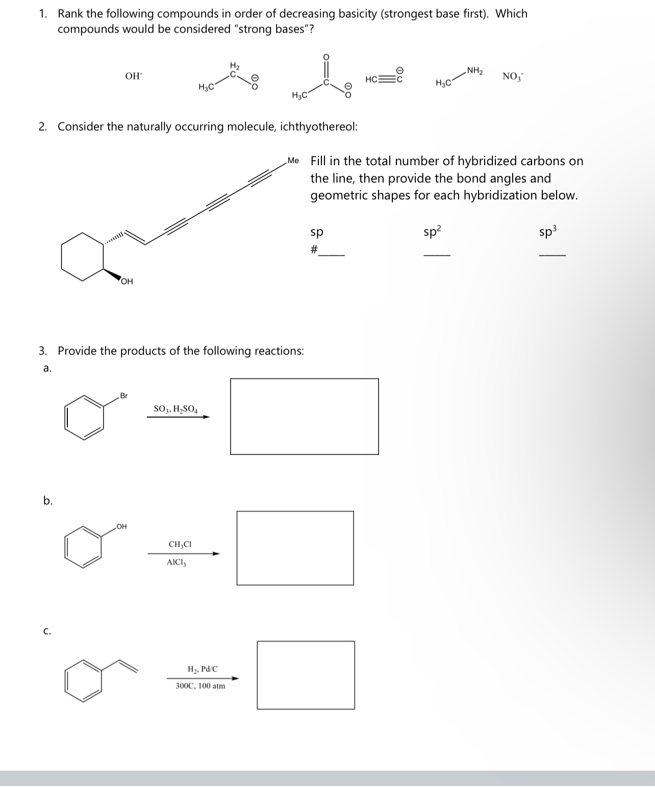 Solved Rank the following compounds in order of decreasing | Chegg.com
