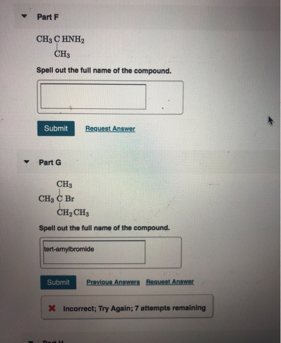 Solved Part C CH, CH, CHNHCH, CH3 CH3 Spell out the full | Chegg.com