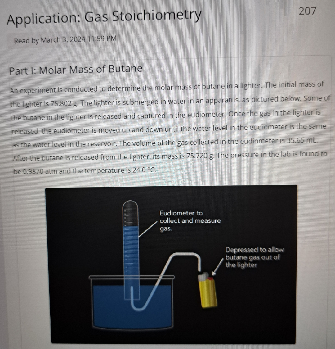 Solved What is the pressure exerted by the butane in the | Chegg.com