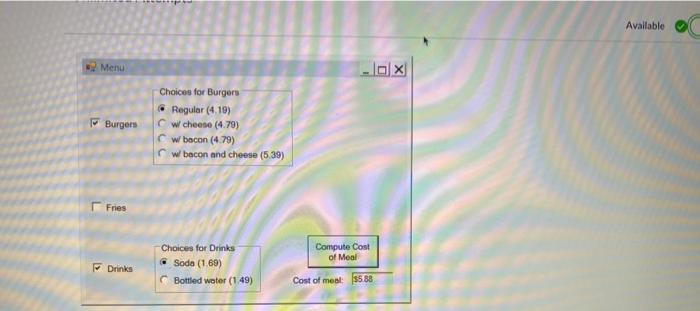Solved Details Write a program to place an order at the | Chegg.com