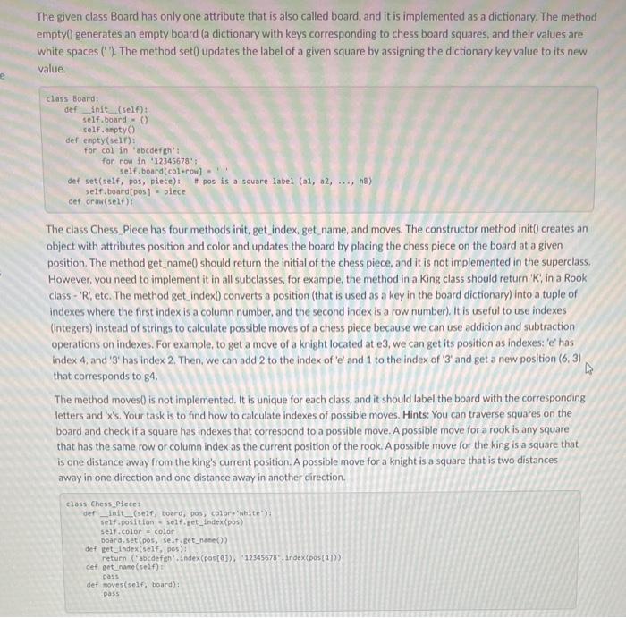 Solved Using PYTHON objective: classes, instance methods, | Chegg.com