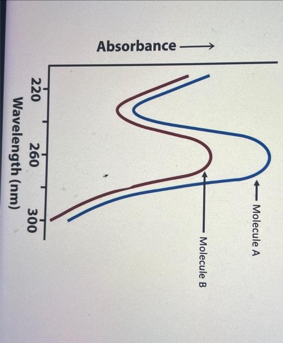 The graph below shows the absorbance spectrum of | Chegg.com