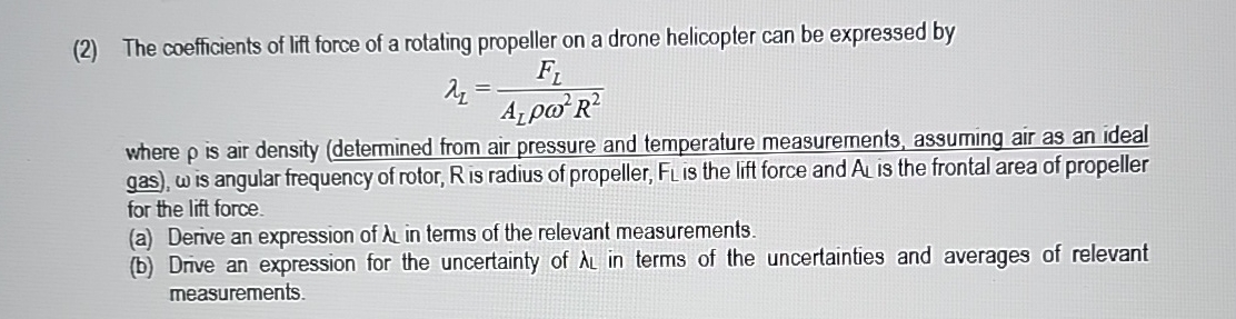 Solved (2) ﻿The coefficients of lift force of a rotating | Chegg.com