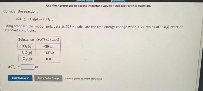 Solved Use the References to access important values if | Chegg.com