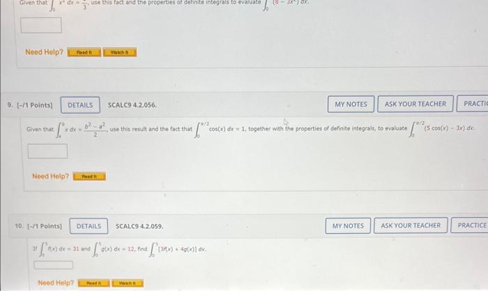 Solved [-/1 Points] SCALC9 4.2,056. Given that | Chegg.com