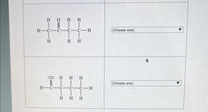 Solved Decide whether each molecule in the table below is | Chegg.com