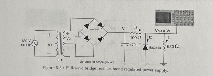 Solved Figure s-3 : Full-wave bridge rectifier-based | Chegg.com