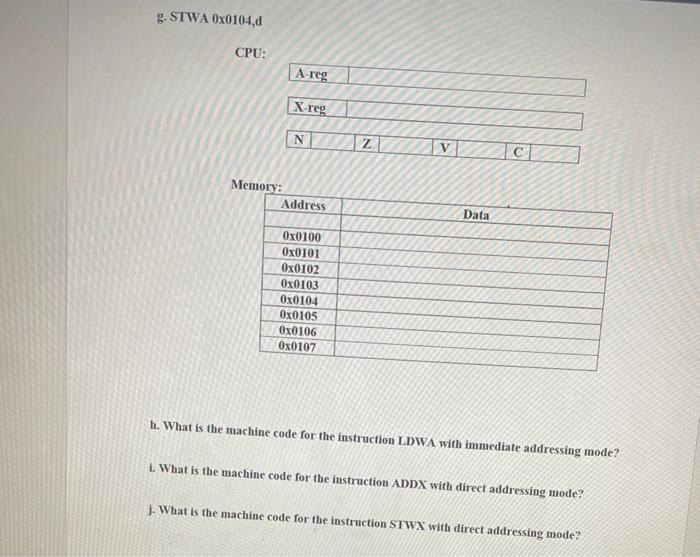 Solved Question 1: Given the PEP9 CPU architecture, assume | Chegg.com
