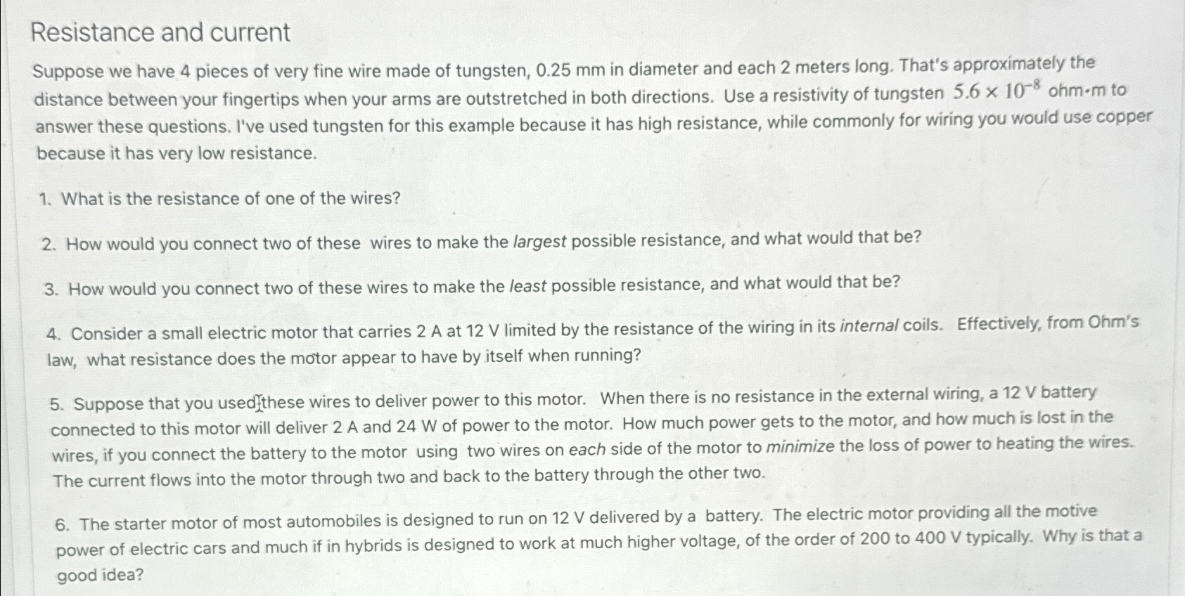 Solved Could you please answer Questions 1-6please. | Chegg.com