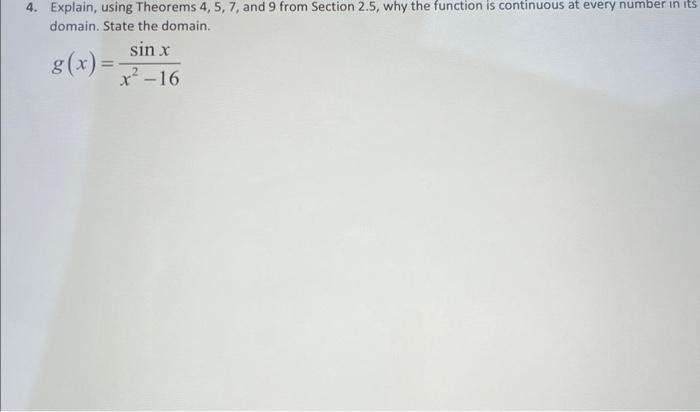 Solved 4. Explain, using Theorems 4,5,7, and 9 from Section | Chegg.com Solved 4. Explain, using Theorems 4,5,7, and 9 from Section | Chegg.com