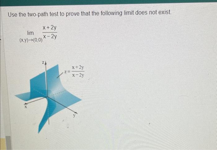 Solved Use the two-path test to prove that the following | Chegg.com