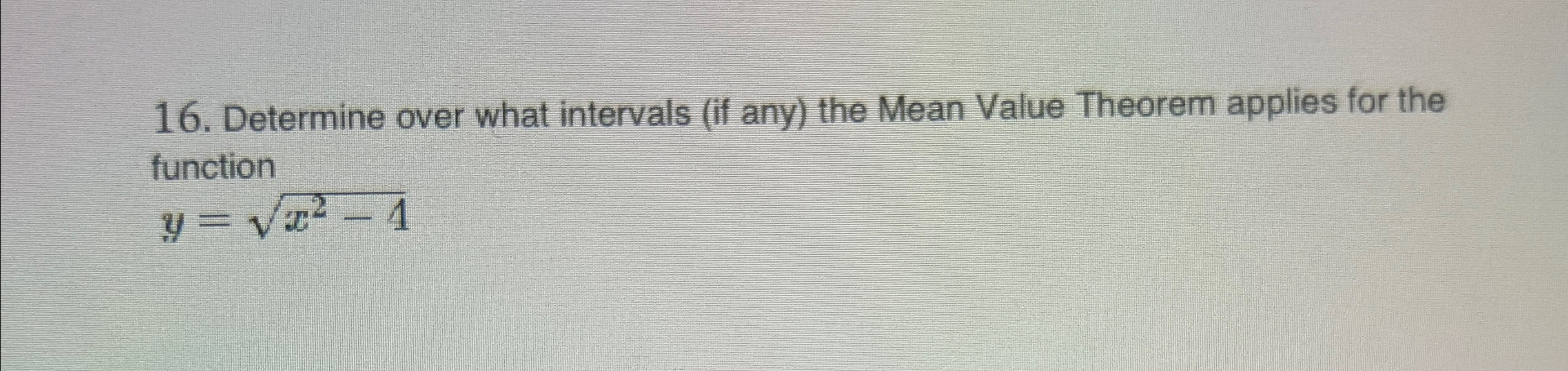 Solved Determine over what intervals (if any) ﻿the Mean | Chegg.com