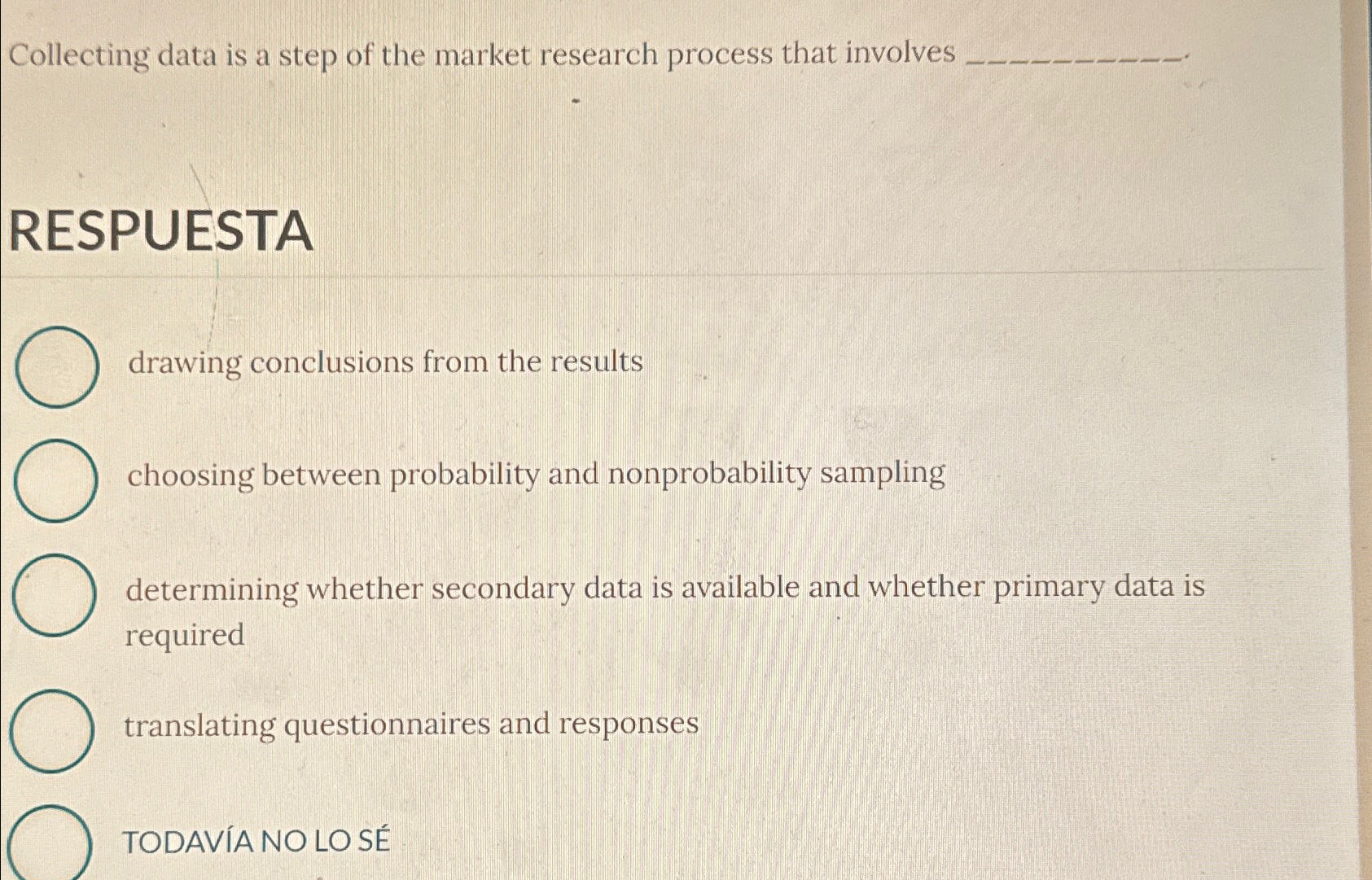 Solved Collecting data is a step of the market research | Chegg.com
