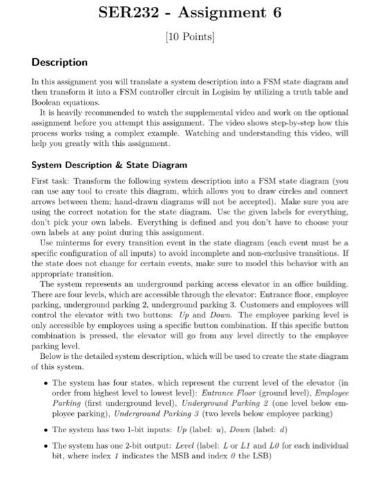 Solved [10 Points] Description In this assignment you will | Chegg.com