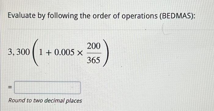 Solved Evaluate by following the order of operations | Chegg.com