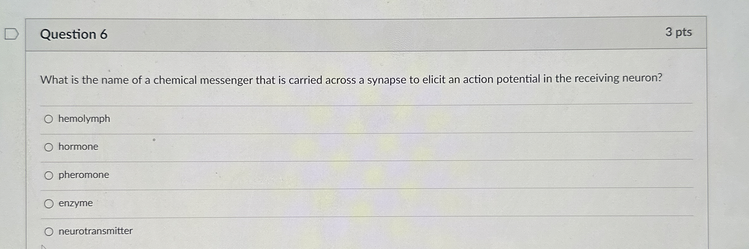 Solved Question 63 ﻿ptsWhat is the name of a chemical | Chegg.com