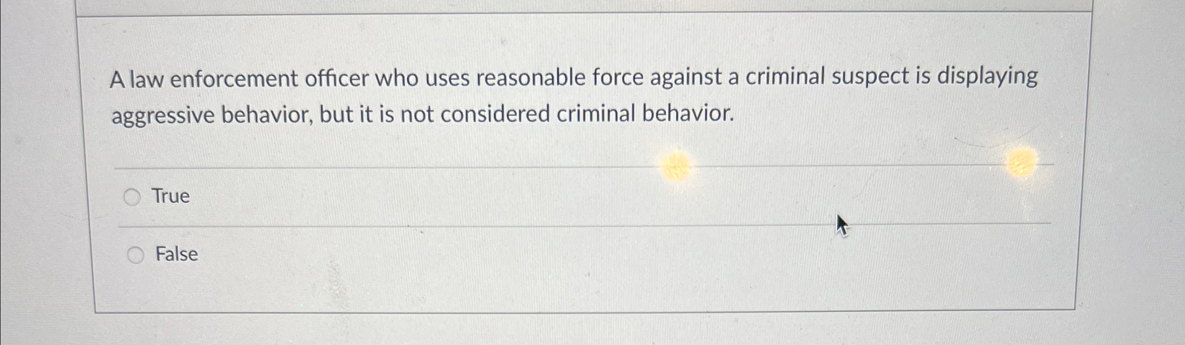 Solved A law enforcement officer who uses reasonable force | Chegg.com