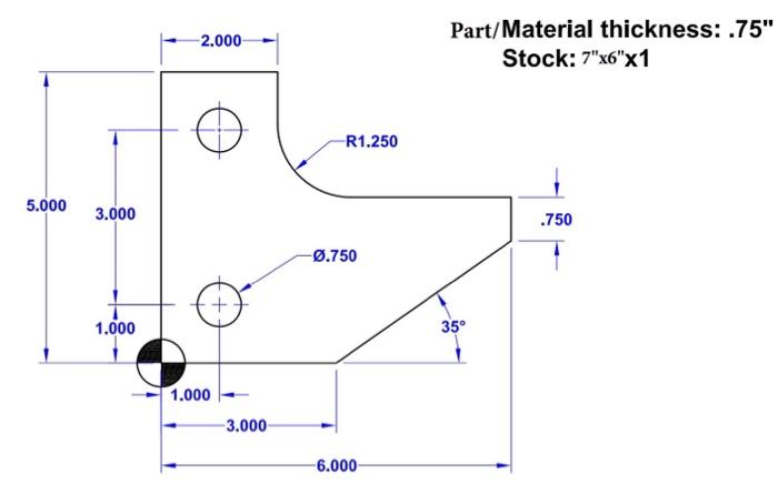 nickness: .75" i"x1Conventional Milling 1. Rough | Chegg.com