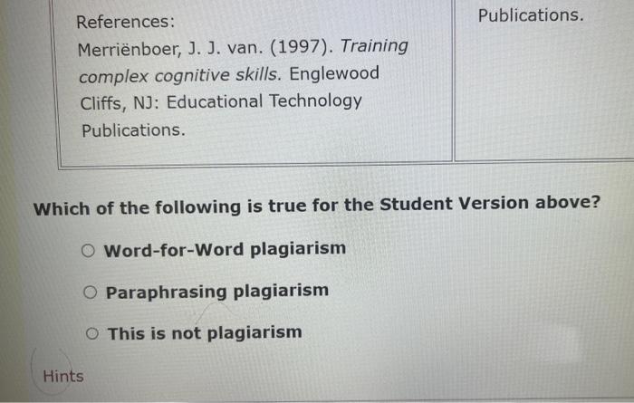 Solved Original Source Material Student Version Which of | Chegg.com