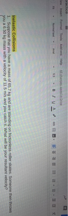 Solved practice lew Insert Format Tools Add-ons Help All | Chegg.com