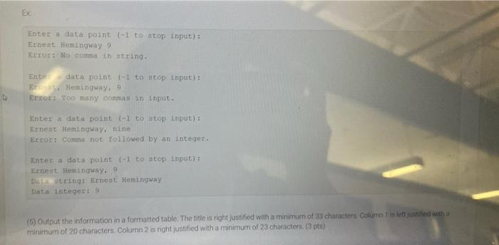 Solved 9.11 LAB*: Program: Data visualization (1) Prompt the | Chegg.com