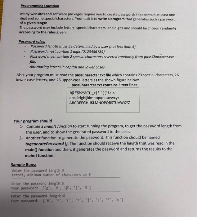 Solved Your program should 1- Contain a main() function to | Chegg.com