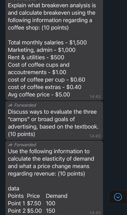 Solved Explain what breakeven analysis is and calculate | Chegg.com