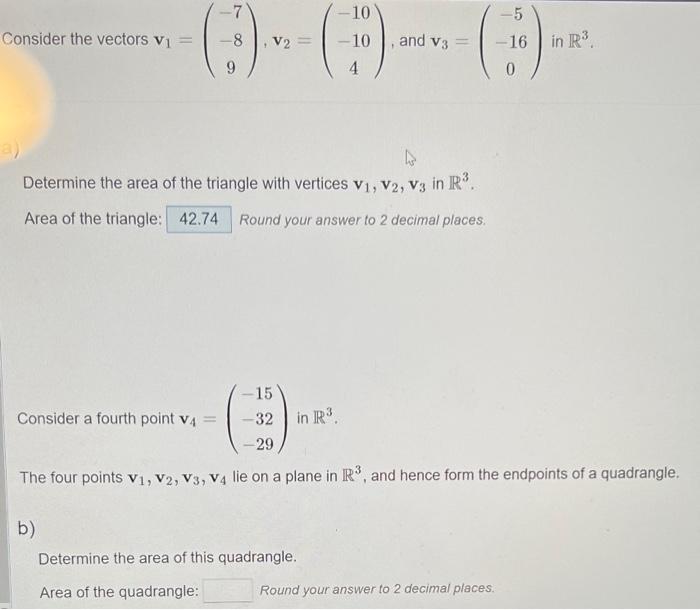 Solved You are given three points in R3, | Chegg.com