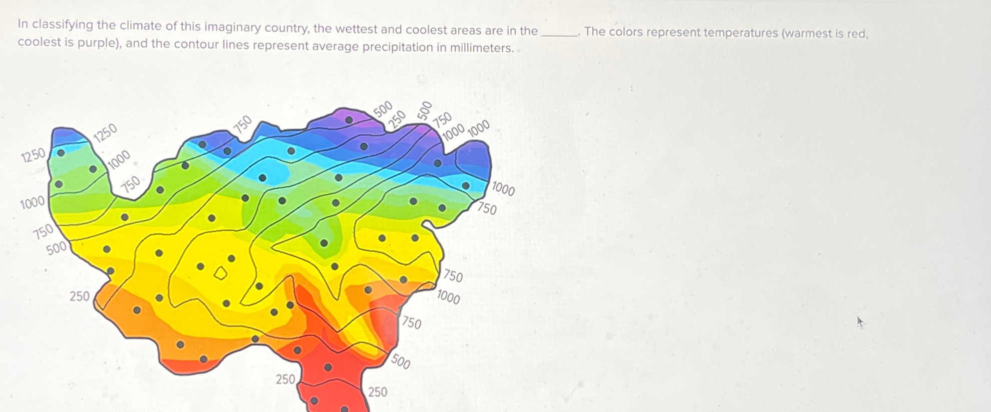 Solved In classifying the climate of this imaginary country, | Chegg.com