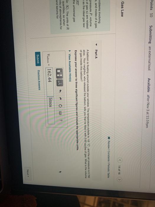Solved Review I Constants 1 Periodic Table Part B What | Chegg.com