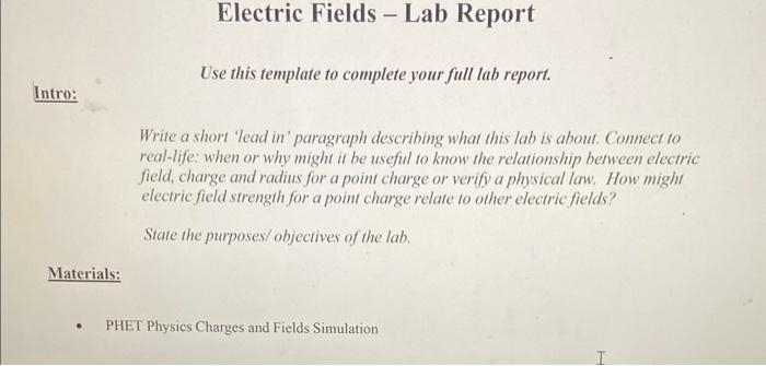 Solved Use this template to complete your full lab report. | Chegg.com