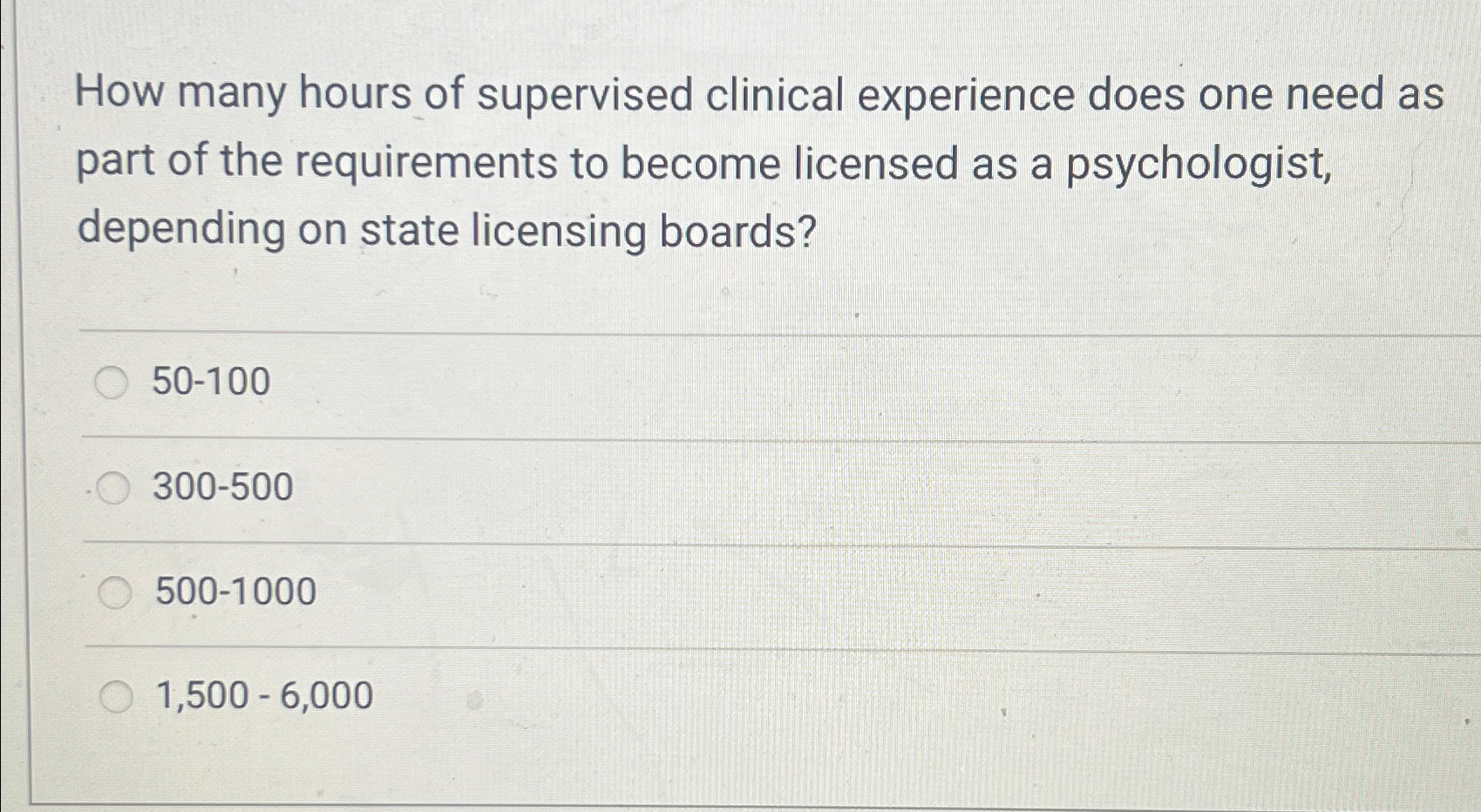 Solved How many hours of supervised clinical experience does | Chegg.com