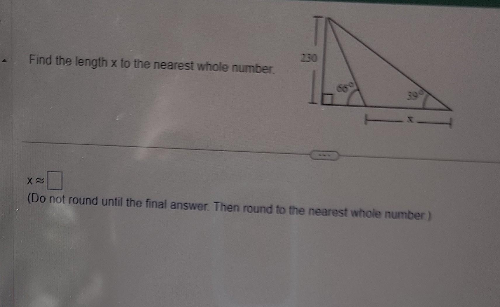 Solved Solve the right triangle shown in the figure to the | Chegg.com