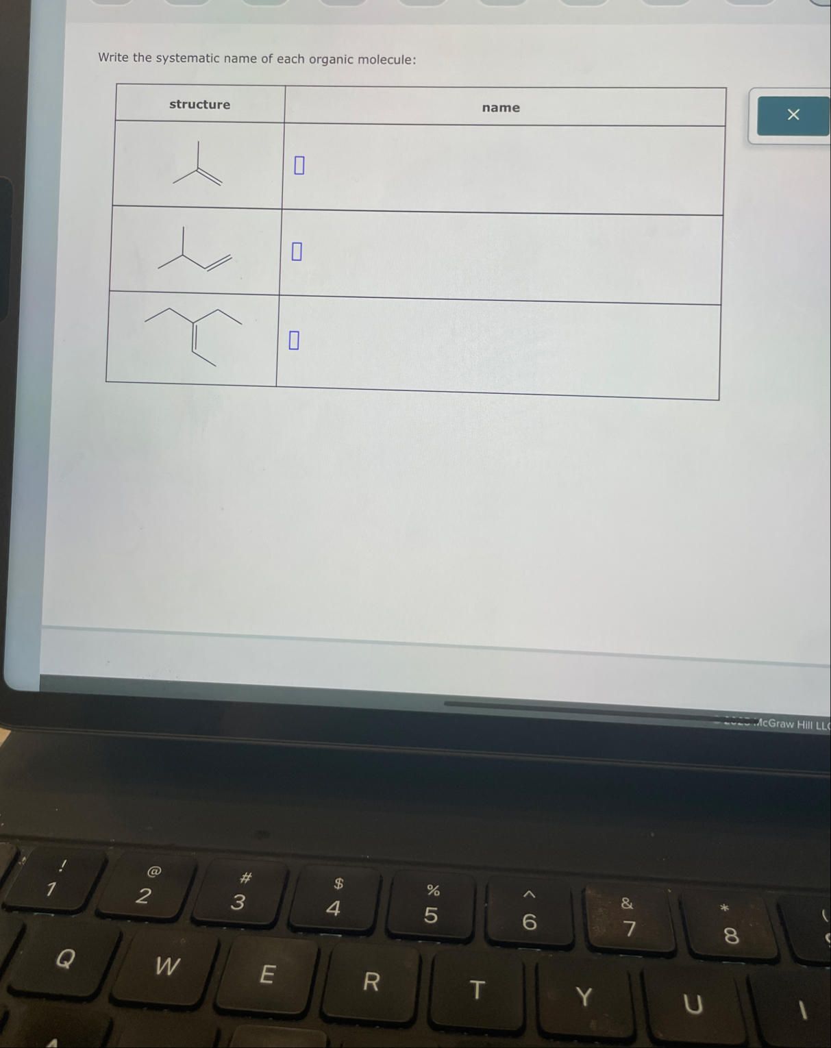 Solved Write the systematic name of each organic | Chegg.com