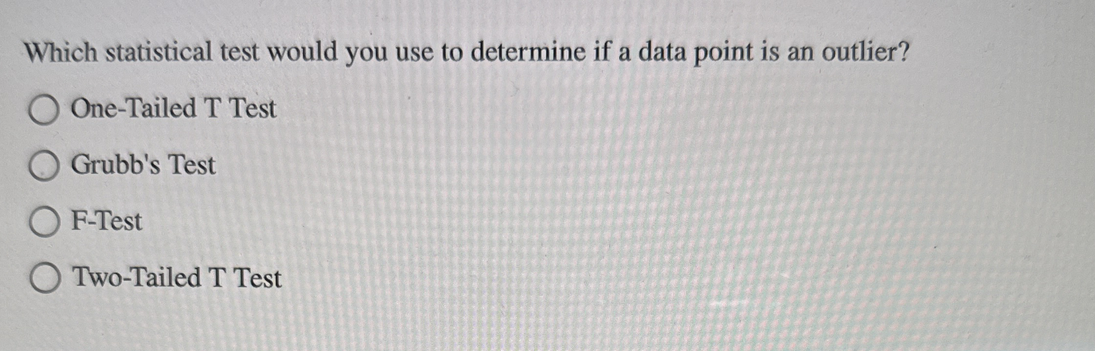 Solved Which statistical test would you use to determine if | Chegg.com