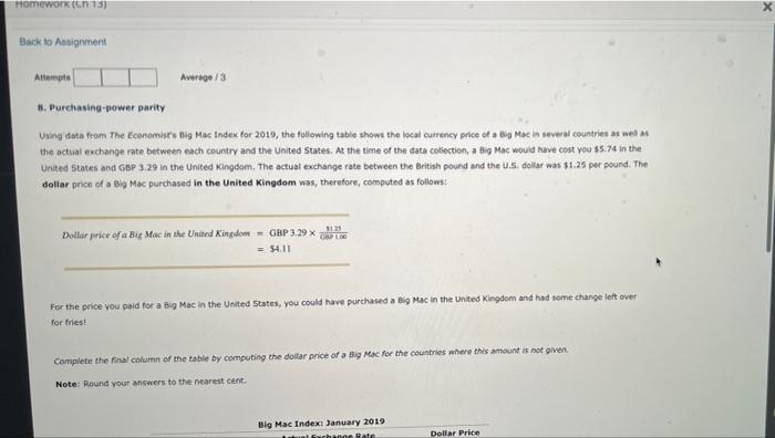 Solved Homework 1-13 х Back to Assignment Attempts Average / | Chegg.com