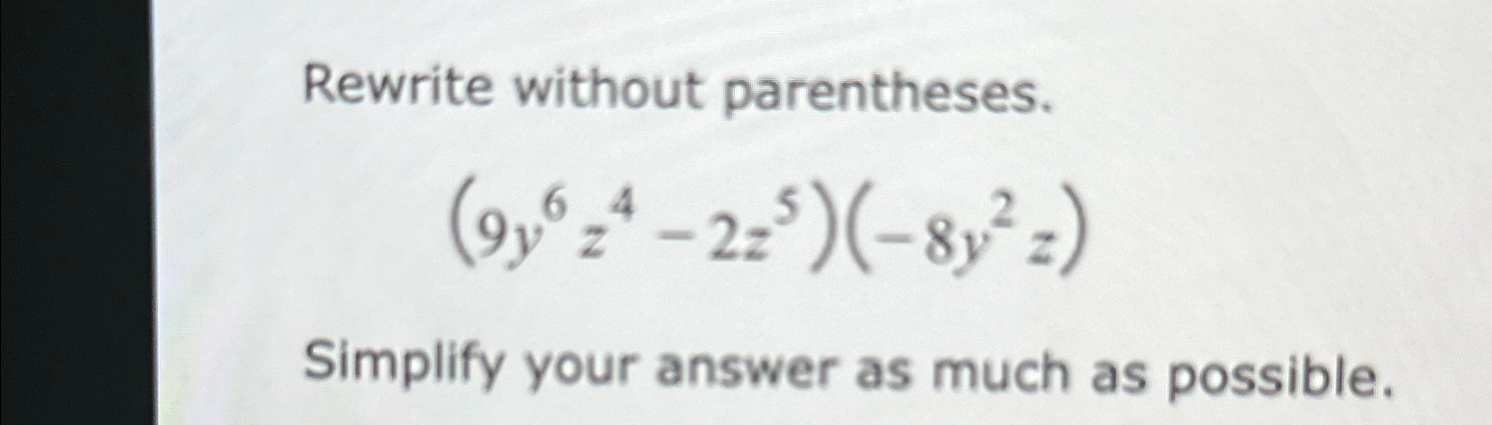 Solved Rewrite without | Chegg.com