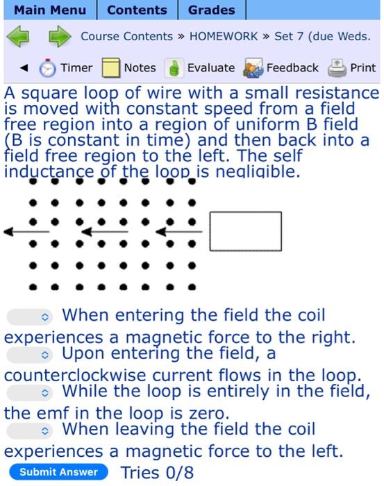 Solved Main Menu Contents Grades Course Contents » HOMEWORK | Chegg.com