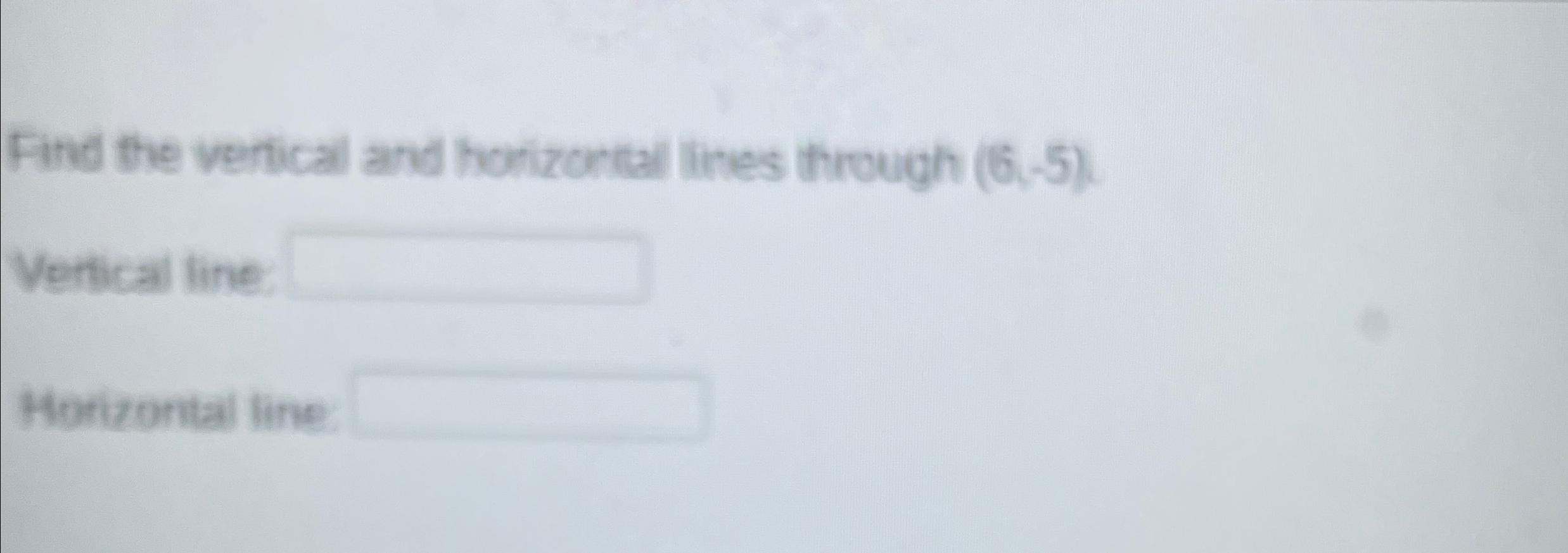 Solved Find the verical and horizortal lines through | Chegg.com