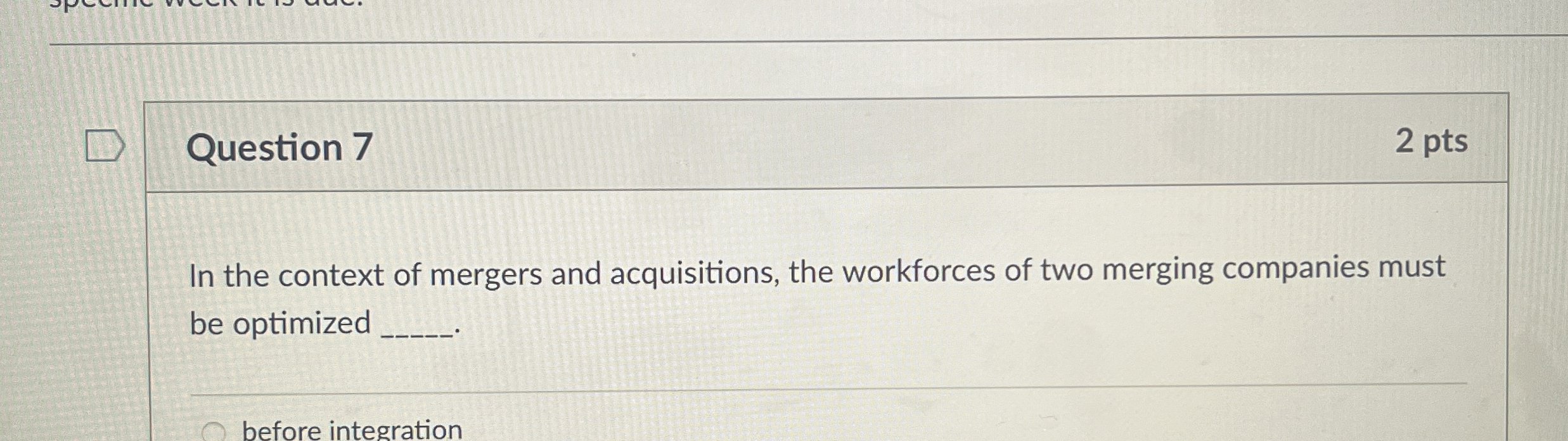 Solved Question 72 ﻿ptsIn the context of mergers and | Chegg.com