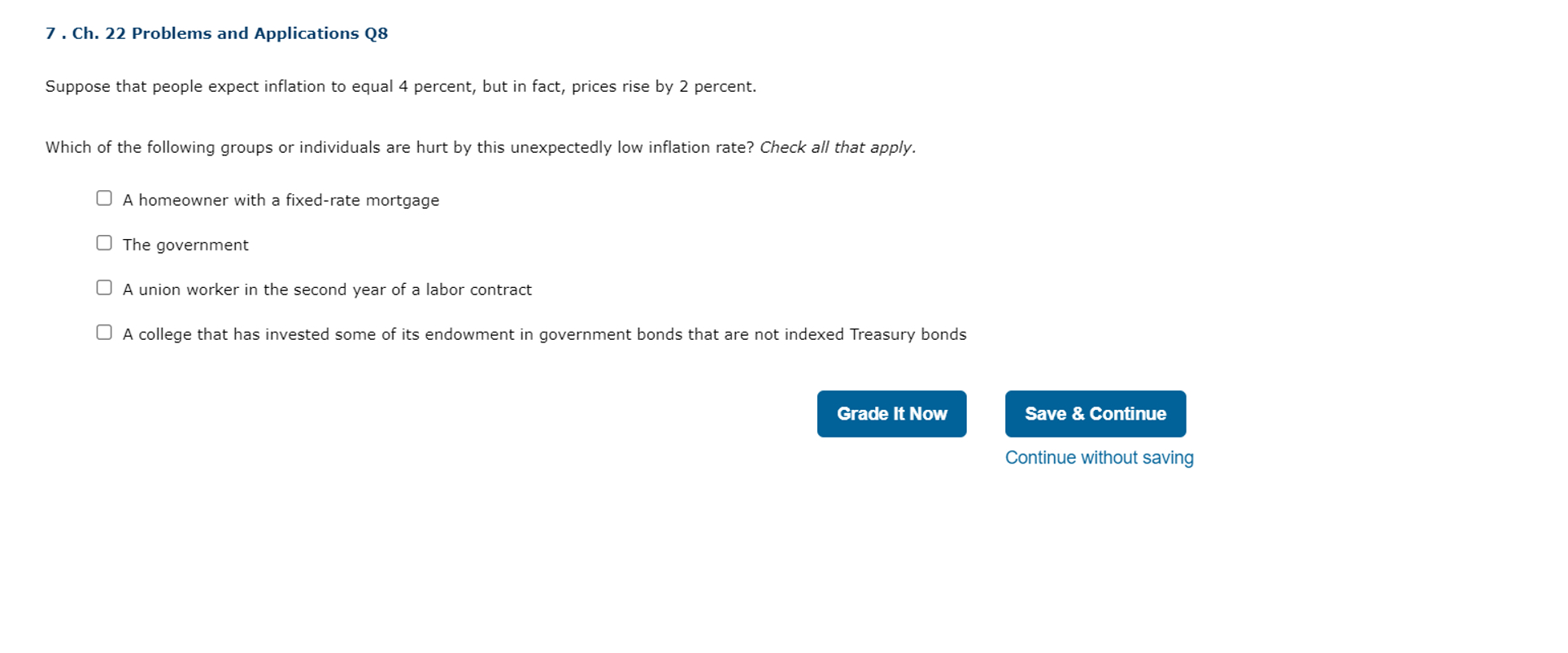 Solved Ch. 22 ﻿Problems and Applications Q8Suppose that | Chegg.com