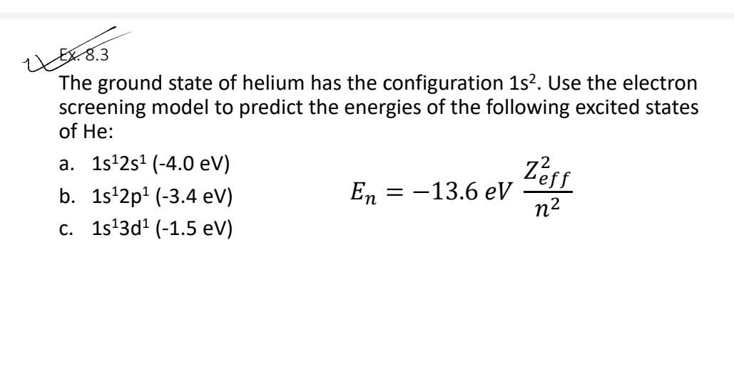 Helium Electron Configuration