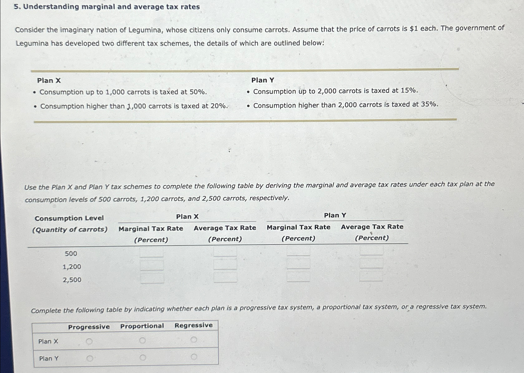 Solved Understanding marginal and average tax ratesConsider | Chegg.com
