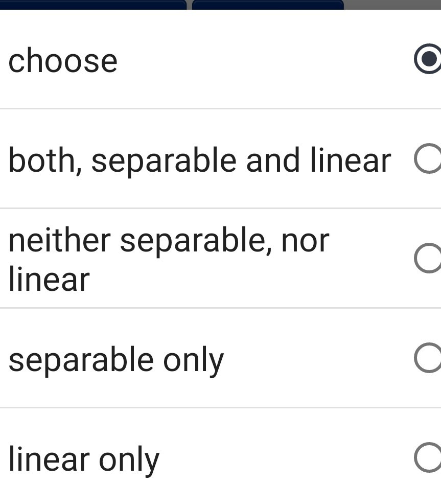 Solved 1 Point Classify Each Of The Following Odes As