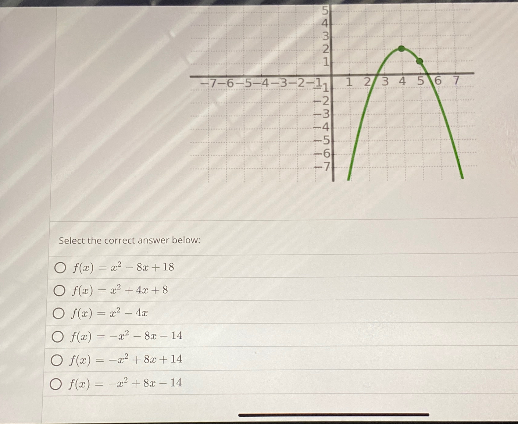Solved Select the correct answer | Chegg.com