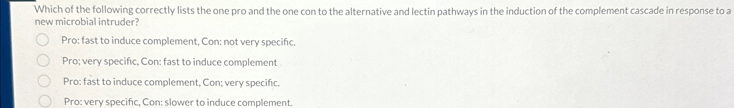 Solved Which of the following correctly lists the one pro | Chegg.com