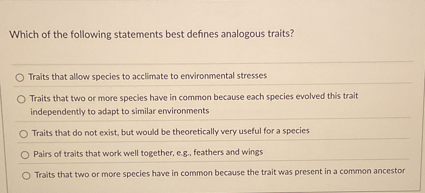 Solved Which of the following statements best defines | Chegg.com