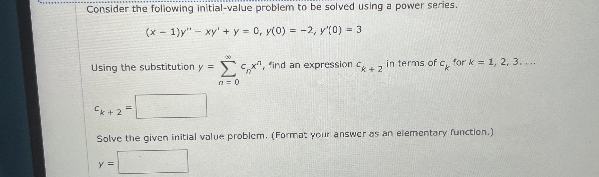 Solved Consider the following initial-value problem to be | Chegg.com
